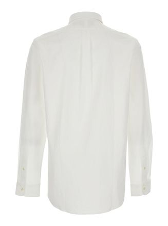 Polo Ralph Lauren Mens Shirt Slim Fit White Stretch Cotton