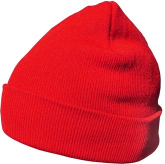 DonDon M&uuml;tze Herren M&uuml;tze Damen Winterm&uuml;tze Beanie klassisches Design rot
