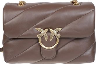 Pinko Pinko Crossbody Bags - Love Classic Puff Maxi Quilt Bag Brown - Gr. unisize - in Braun - für Damen