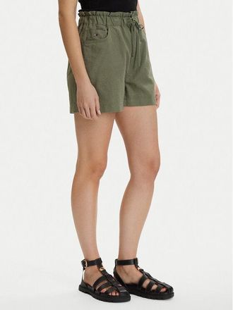 Tommy Jeans Stoffshorts DW0DW22227 Dunkelgr&uuml;n Regular Fit
