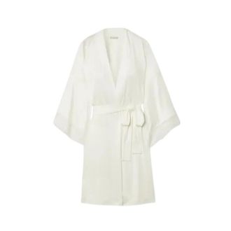Hanro unisex, V&ecirc;tements de nuit et de d&eacute;tente, Blanc, Taille: 38 FR Kimono - Juna