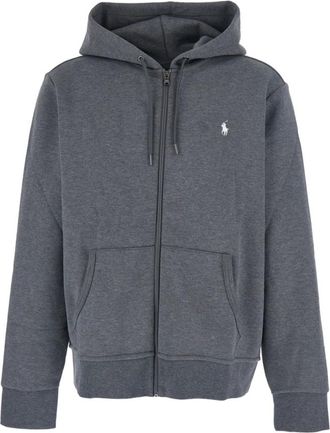 Polo Ralph Lauren Homme, Sweatshirts et sweats à capuche, Gris, Taille: XL Sweat à capuche gris avec broderie poney