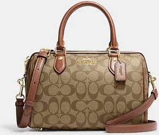 Coach Rowan Satchel Aus Charakteristischem Canvas