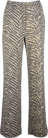 Guess Femme, Pantalons, Beige, Taille: 38 FR Pantalone Wide Pantalons