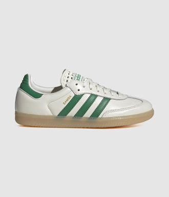 adidas Baskets Samba Og W Off White/Green/Gold Met