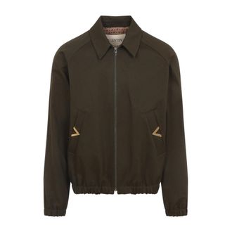 Valentino Garavani Baumwolljacke - - Jackets - Herren - Gr&uuml;n - XL
