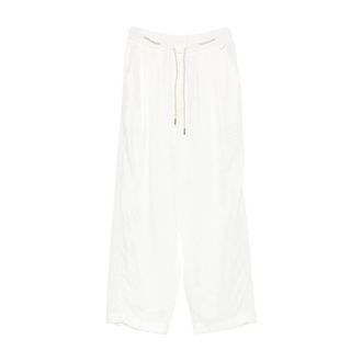 Herno Femme, Pantalons, Blanc, Taille: 36 FR Wide Pantalons