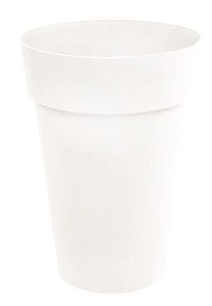 Eda Blumentopf, hoch, Toskana, &Oslash; 46 cm, Volumen 67 l, &Oslash; 46 x H 65 cm, Wei&szlig;