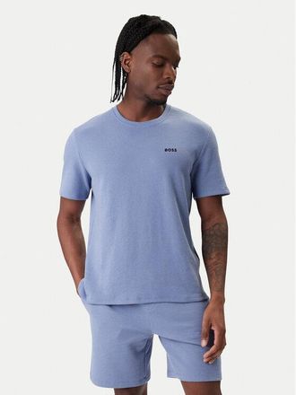 HUGO BOSS T-Shirt Waffle 50535891 Himmelblau Regular Fit