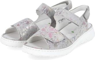 Waldl&auml;ufer 756001-168/070 Sandales plates en daim pour femme Gris Pointure 36, multicolore, 40 EU