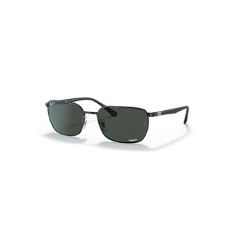 Ray-Ban Rb3684 Polarized+ Lenses Sonnenbrillen Schwarz Fassung Grau Glas Polarisiert 58-18