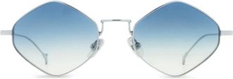 Eyepetizer lunettes de soleil &agrave; monture g&eacute;om&eacute;trique - Argent