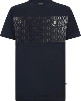 Billionaire Boys Club Homme, Tops, Bleu, Taille: 3XL T-Shirt Col Rond Rayures Monogramme