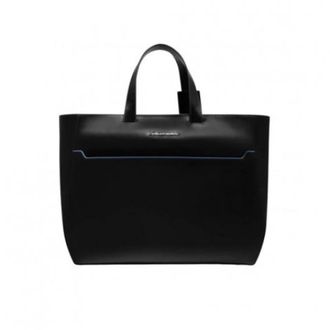 Piquadro Schwarze Laptoptasche mit Mehreren F&auml;chern - - Bags - Damen - Schwarzk - ONE SIZE