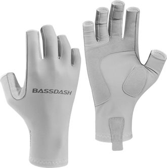 Bassdash ALTIMATE UPF 50+ Damen Angeln Handschuhe UV Sonnenschutz Fingerlos F&uuml;r Kajak Fahren Paddeln Wandern Radfahren Fahren Training