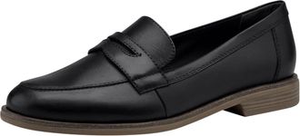 Tamaris Damen Slipper, Frauen Slip On,Halbschuhe,Slip-ons,Slides,Schlupfschuhe,schluepfschuhe,Loafer,College Schuhe,b&uuml;ro,Black Leather,39 EU