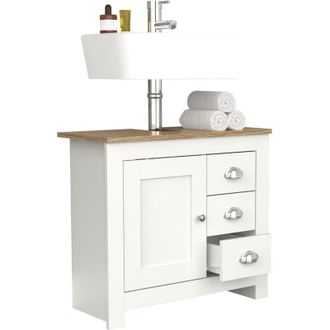 VCM Holz Badunterschrank Schublade Balusa L