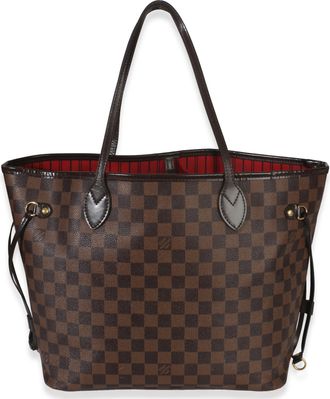 Louis Vuitton Coated Canvas Damier Ebene Neverfull MM