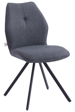 Stylife Stuhl, Grau, Metall, Textil, eckig, 47x88.5x62 cm, Esszimmer, St&uuml;hle, Esszimmerst&uuml;hle, Vierfu&szlig;st&uuml;hle