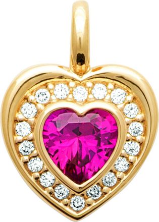 Brillaxis Pendentif Coeur couleur rubis