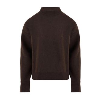 Akep Audrey Pullover mit offenem R&uuml;cken - - Knitwear - Damen - Braun - S