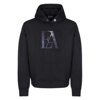 Armani Frontprint Hoodie - - Sweatshirts & Hoodies - Herren - Schwarzk - XL