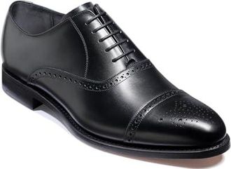 Barker Holland Park Chaussures richelieu en cuir Oxford faites &agrave; la main pour homme - &Eacute;l&eacute;gance intemporelle et savoir-faire sup&eacute;rieur, Black Calf, 39 2/3 EU
