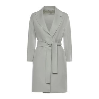 Max Mara Femme, Manteaux, Vert, Taille: 38 FR Belted Manteaux