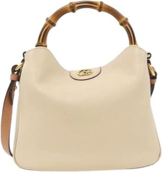 Gucci Sac bandouli&egrave;re en cuir Diana Pre-owned - Femme - Pre-owned - Beige - Taille: ONE Size