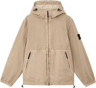 Stone Island Homme, Vestes, Beige, Taille: XL Nylon Panama TC Jacket