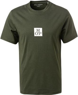 Marc O'Polo Herren T-Shirt grün Baumwolle