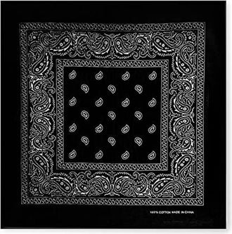 JOPHY & CO. Bandanas 100 % coton pour femme / homme / enfants, unisexe avec motif Paisley, mouchoir couvre-chef, écharpe pour cheveux / cou / poignet / tête COD.6