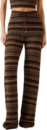 Guess Femme, Pantalons, Multicolore, Taille: 40 FR Suki Wide Pantalons