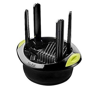 Ibili Ibili Halbmondschneider für Zitrusfrüchte, Edelstahl, schwarz/grün, 17 x 16 x 13 cm