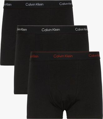 Calvin Klein Lot de 3 boxers en coton m&eacute;lang&eacute;