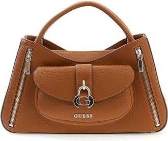 Guess Sac GUESS JESSA GIRLFRIEND SATCHEL FEMME CAF&Eacute; BG836206-CAR