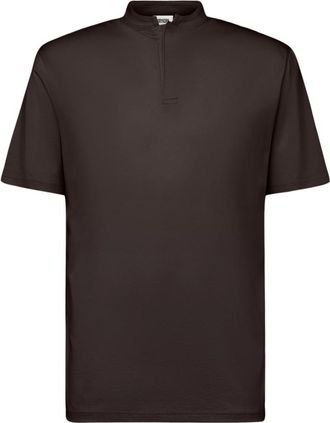 Drykorn Glattes Poloshirt Louis mit Stehkragen und Lyocell-Anteil, Regular in