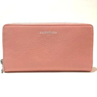 Balenciaga Pre-owned Leder Portemonnaie - - Pre-owned - Damen - Rosa - ONE SIZE