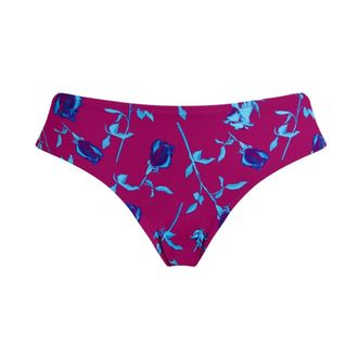 Vilebrequin Femme, Maillots de bain, Violet, Taille: 44 FR Roses Midi Brief Bikini Bottom