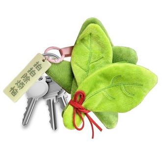 Generic Pendentif en peluche - Souvenir de bon augure adorable - Ornement en peluche en forme de feuille de Pomelo - pour sac &agrave; dos, sac fourre-tout, &eacute;cole, v