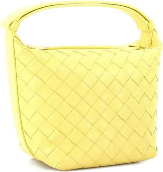 Bottega Veneta Wallace Intrecciato Nappa Mini shoulder bag - Gelb