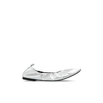 Tory Burch Ballerinas Eddie aus Leder - - Shoes - Damen - Grau - 35 1/2 EU