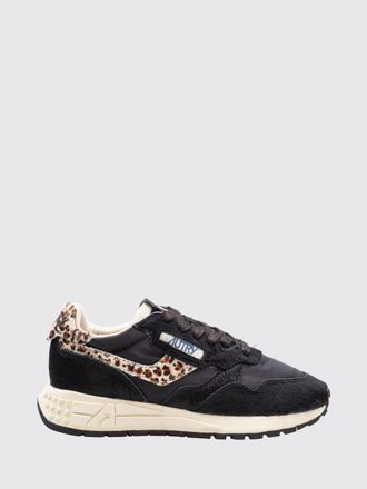 Autry Reelwind Low-Top-Sneaker aus Veloursleder mit Animal-Print und gepolstertem Kn&ouml;chel