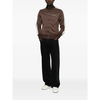 Palm Angels Logo-Embroidered Bomber Jacket - Brown