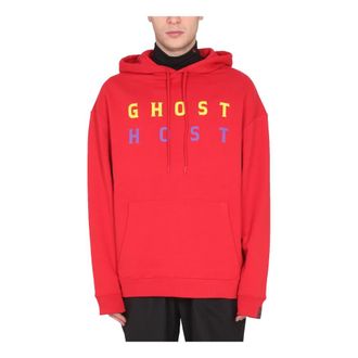 Raf Simons REG Fit Hoodie Sweatshirt - - Sweatshirts & Hoodies - Herren - Rot - M