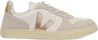 Veja Femme, Chaussures, Blanc, Taille: 39 EU Small V-10 L Leather Baskets