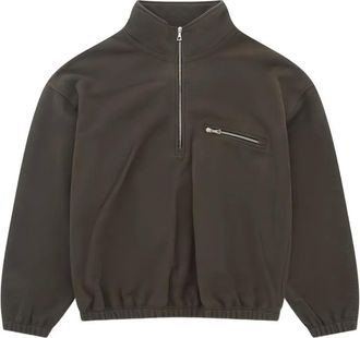 Rier sweat à col zippé - Marron