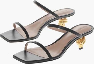 Bottega Veneta Leather Sandals KNOT with 5cm Design Heel size 37,5