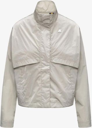 K-Way Femme, Vestes, Beige, Taille: 38 FR Aubette Satin Glass Jacket