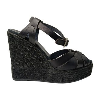 Kanna Femme, Chaussures, Noir, Taille: 35 EU 20Kv20085 Wedge Sandal